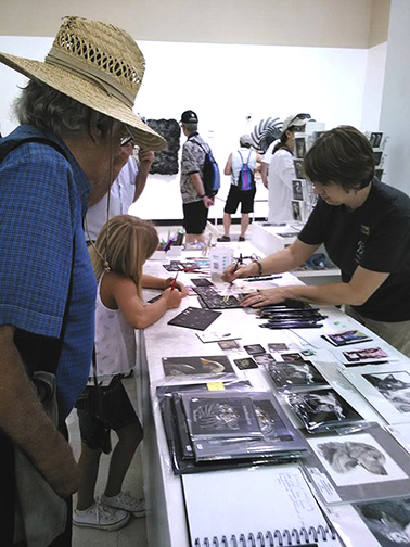 Scratchboard Demo at the CA State Fair | Ann Ranlett, MSA
